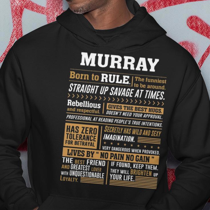 Murray Name Gift Murray Born To Rule V2 Hoodie - Seseable