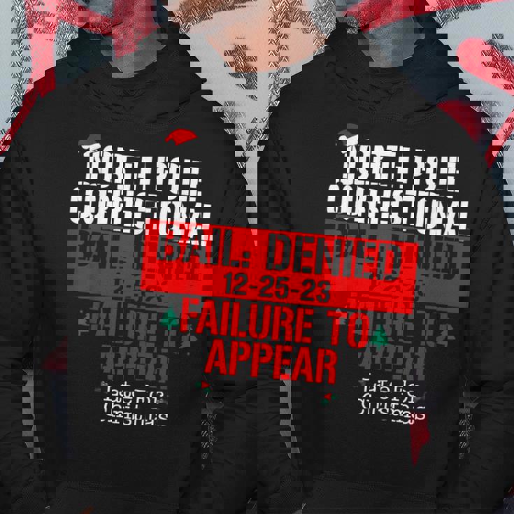 North Pole Correctional Bail Denied Failure To Appear Hoodie - Monsterry