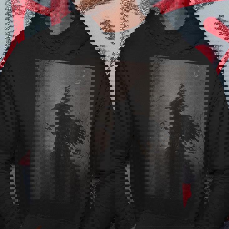 Occult Gothic Crow Witch Dark Goth Horror Satanic Witchcraft Hoodie ...