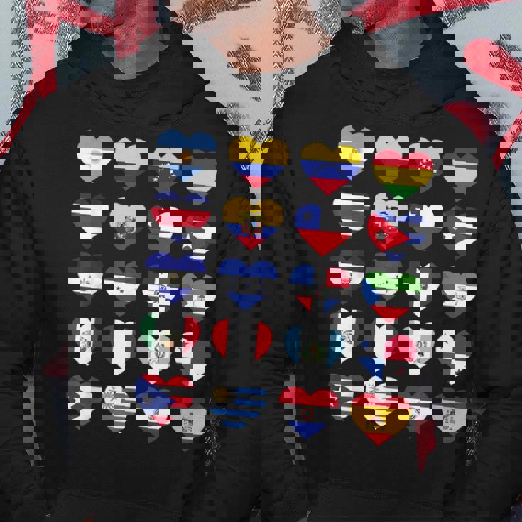 Hispanic Heritage Month Spanish-Speaking Countries Flags Hoodie - Monsterry