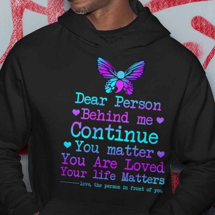 Person Behind Me Suicide Prevention & Depression Awareness Hoodie ...
