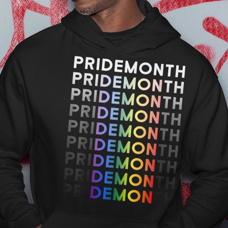 Pride Month Demon Pridemonth Demon Hoodie | Mazezy