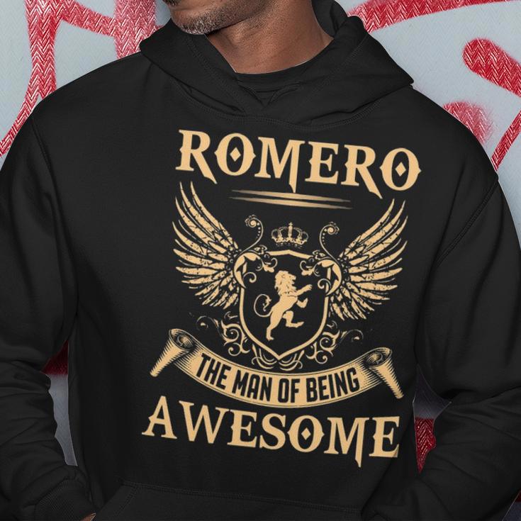Romero Name Gift Romero The Man Of Being Awesome V2 Hoodie - Seseable