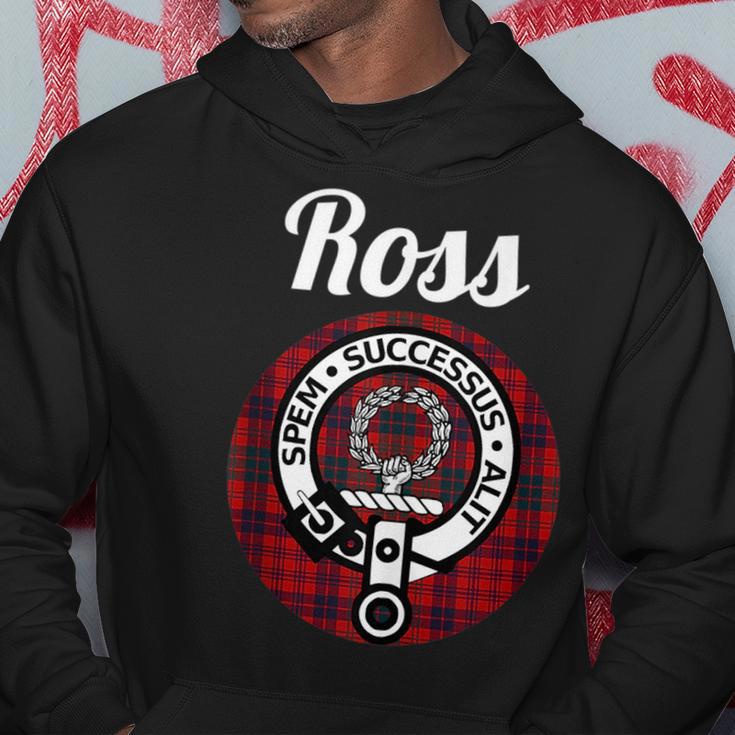 Ross Clan Scottish Name Coat Of Arms Tartan Hoodie | Mazezy
