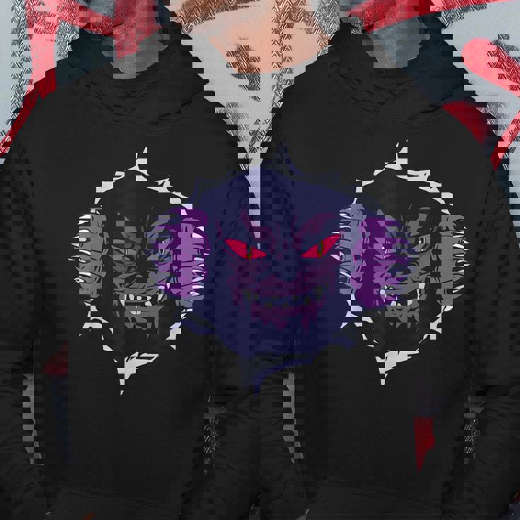 Scary Monster Coming Out Of Chest Halloween Costume Meme Hoodie | Mazezy