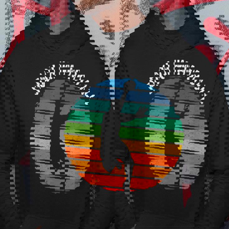 Vintage Beach Handball Apparel Beach Handball Sunset Hoodie | Mazezy