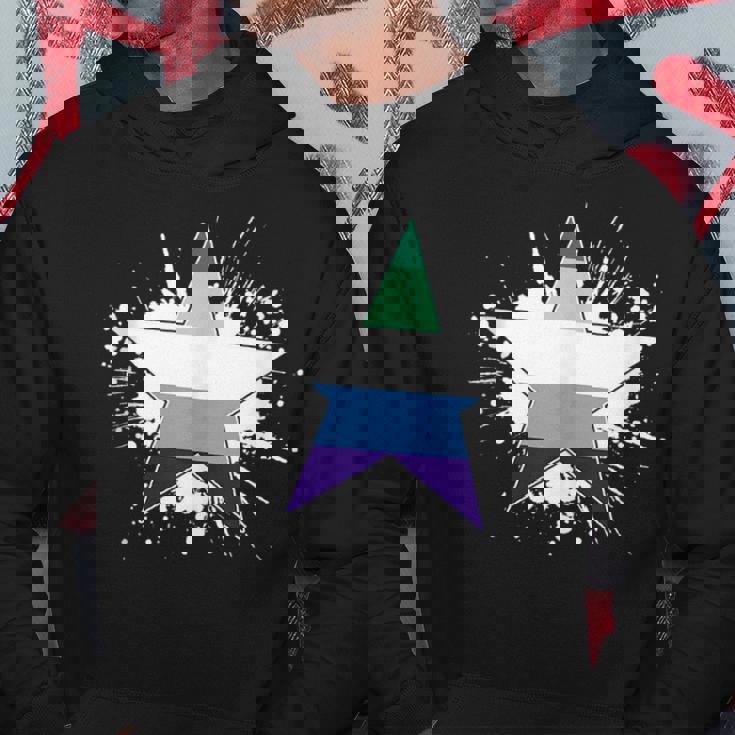 Vintage Gay Male Flag Subtle Lgbt Trans Bisexual Mlm Pride Hoodie | Mazezy