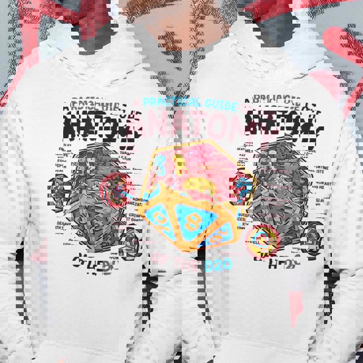Anatomy Of The D20 Polyhedral 20 Sided Dice Funny Rpg Hoodie | Mazezy