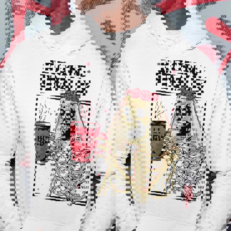 Fucking Finally Bride Or Die Death Do Us Bachelorette Party Hoodie - Monsterry