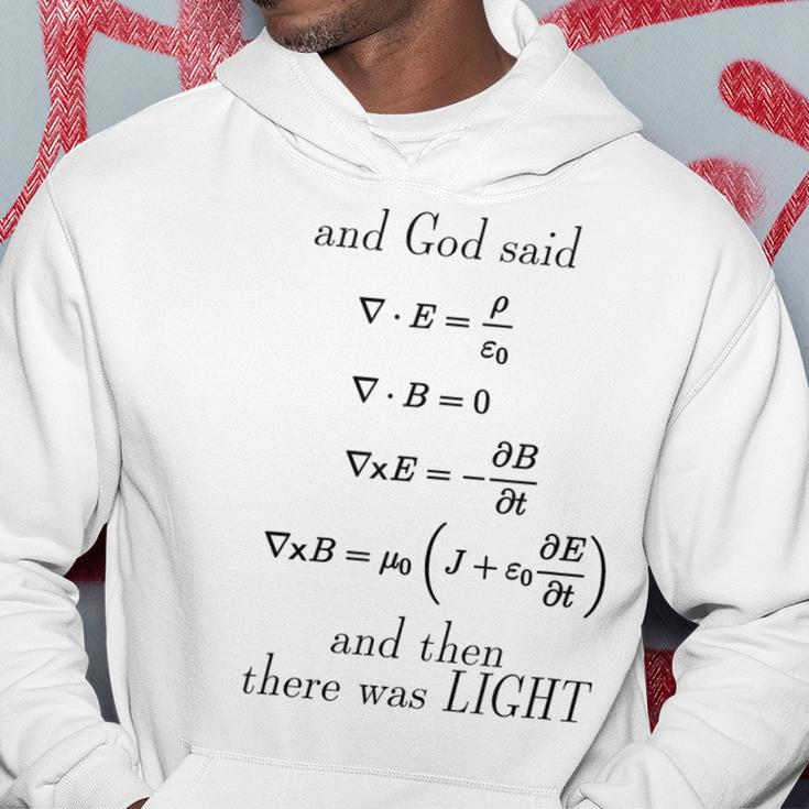 God Said Maxwell's Equations Differential T For Geeks Hoodie | Mazezy