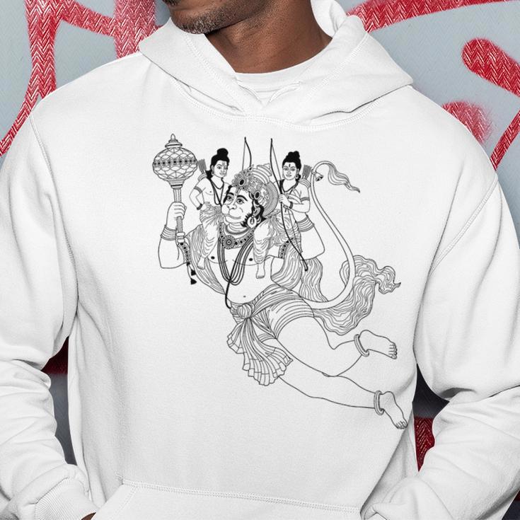 Lord Hanuman Hindu Hinduism God Hoodie | Mazezy