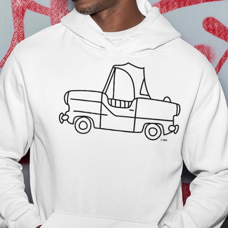 Original Cartoon Nash Metropolitan Antique Car Hoodie | Mazezy