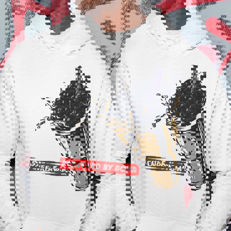 Powered By Boba Cute Milk Tea Lover Gift Hoodie | Mazezy