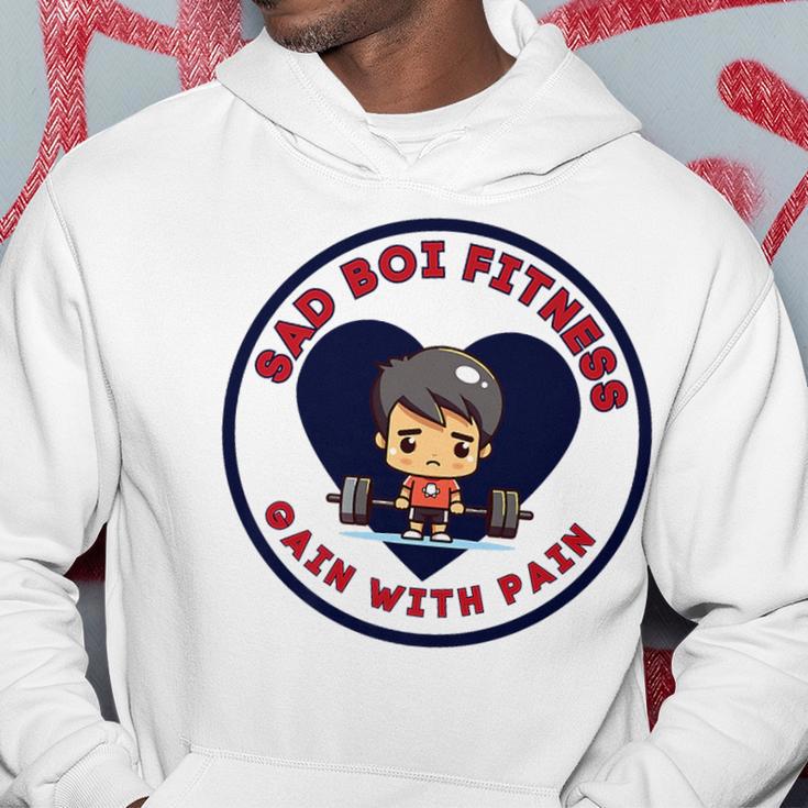 Sad Boi Fitness Gain With Pain Hoodie | Mazezy
