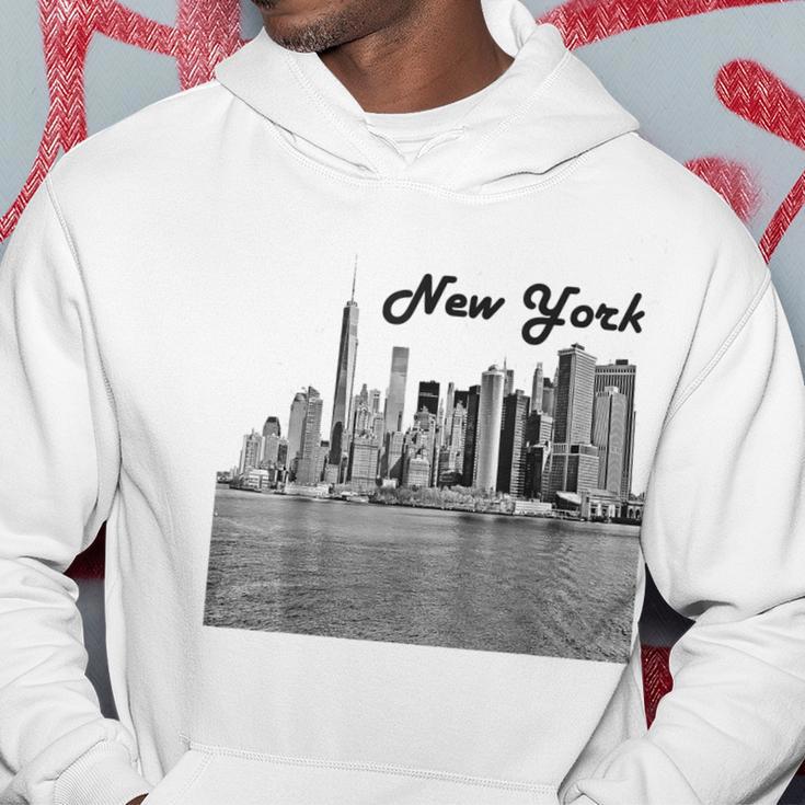 Vintage New York City Skyline Downtown Souvenirs Hoodie | Mazezy