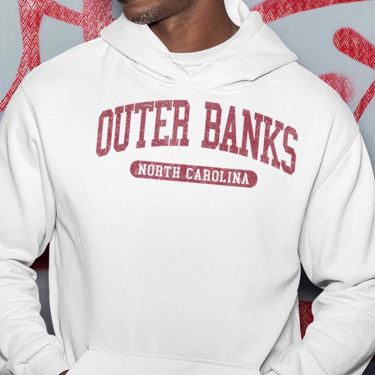 Vintage Outer Banks Obx Carolina Retro Varsity Throwback Hoodie | Mazezy