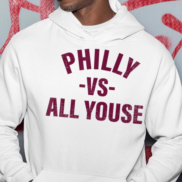 Vintage Philly Vs All Youse Guys Philadelphia Slang Hoodie - Monsterry