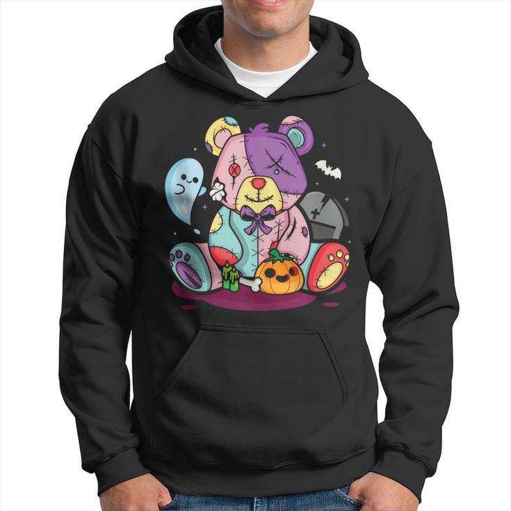Anime Creepy Otaku Goth Cute Scary Teddy Bear Gothic Hoodie | Mazezy