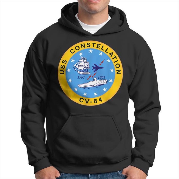 Cv64 Uss Constellation Us Naval Aircraft Carrier Hoodie | Mazezy