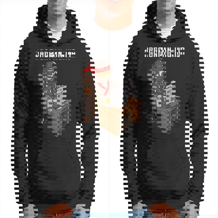 Programmer Ninja Programming Coding Nerd Boys Hoodie | Mazezy