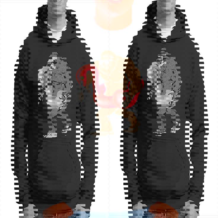 Sasquatch Yeti Pool Party Summer Vacation Cruise Hoodie | Mazezy