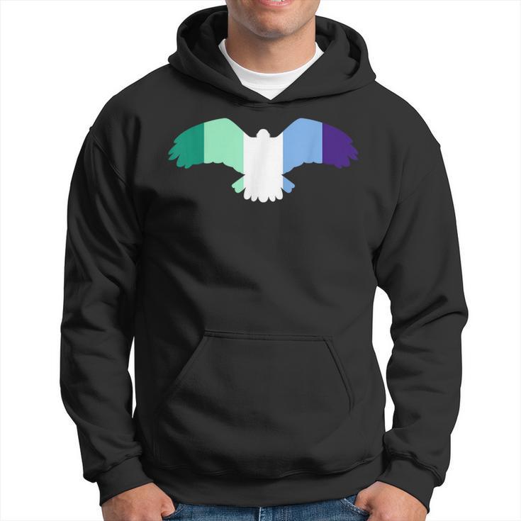 Gay Mlm Pride Eagle Subtle Lgbt Gay Male Mlm Flag Hoodie | Mazezy