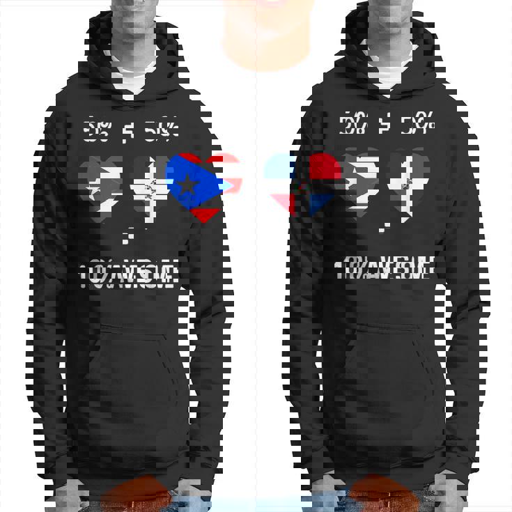 Half Puerto Rican Half Dominican Flag Boris Domis Pr Rd Hoodie | Seseable