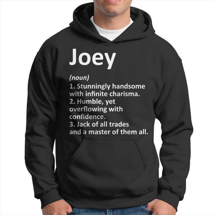 Joey Definition Personalized Name Funny Birthday Gift Idea Hoodie | Mazezy