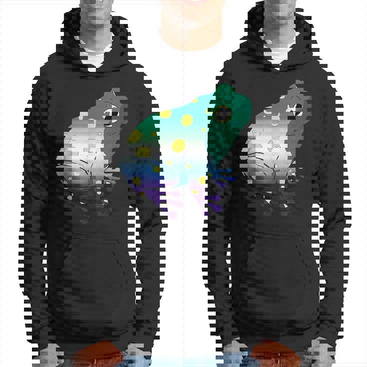 Mlm Pride Love Frog Lgbt Pride Funny Gay Man Flag Colors Hoodie | Mazezy
