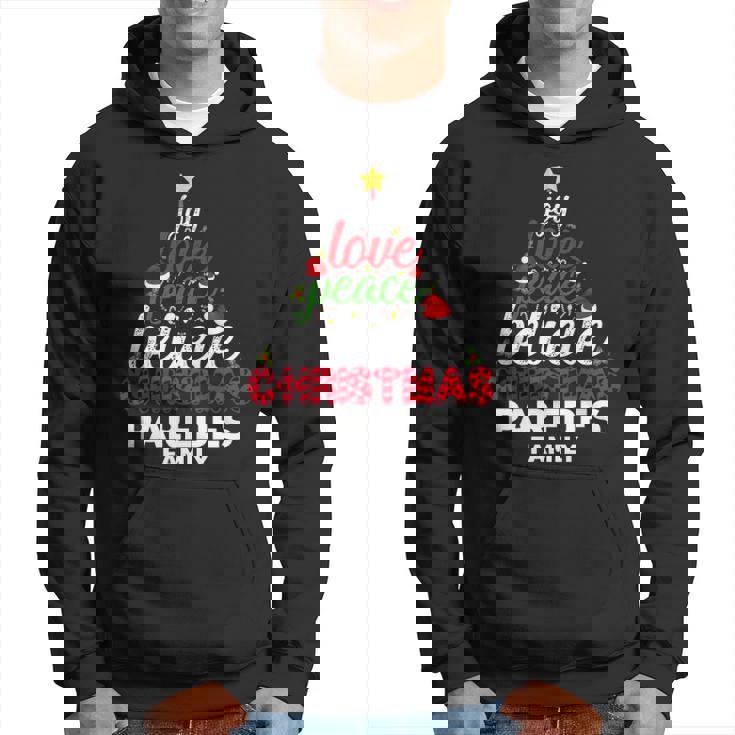 Paredes Name Gift Christmas Paredes Family Hoodie | Seseable