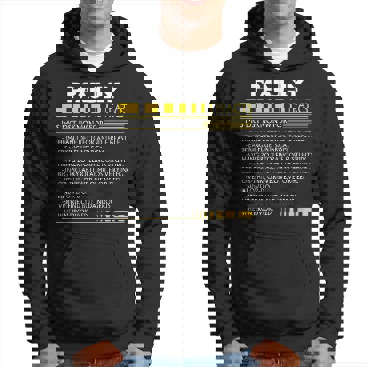 Pauly Name Gift Pauly Facts V2 Hoodie | Seseable