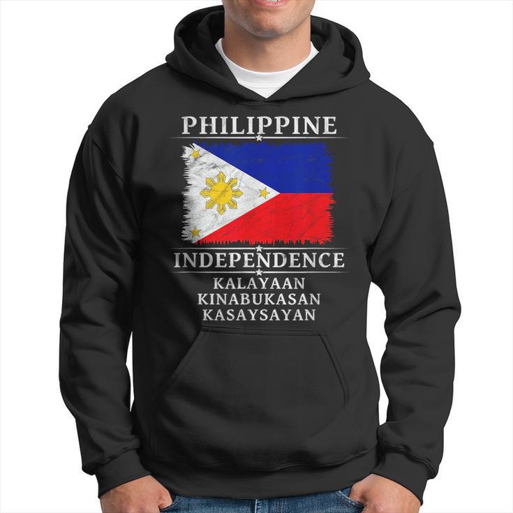 Pinoy Filipino Philippine Independence Day Flag Slogan Hoodie | Mazezy AU