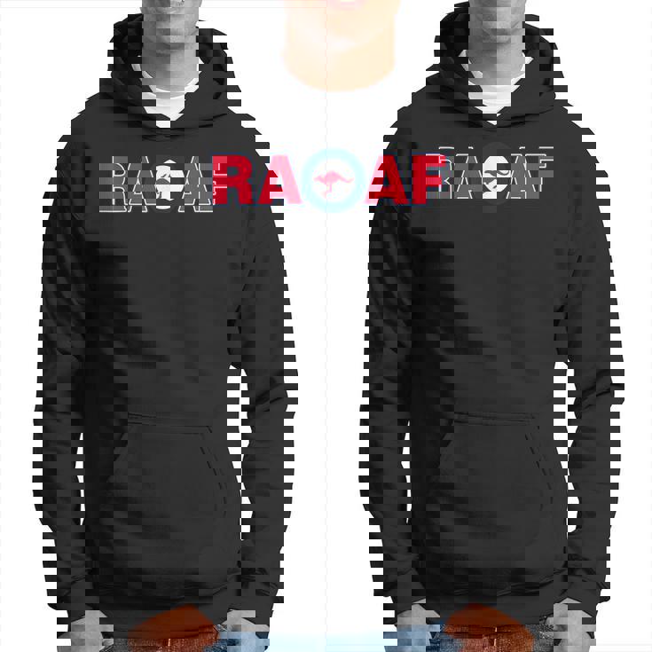 Royal Australian Air Force Raaf Military Kangaroo Roundel Hoodie | Mazezy