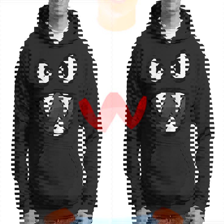 Spooky Face Scary Angry Face Pointy Th Hoodie | Mazezy