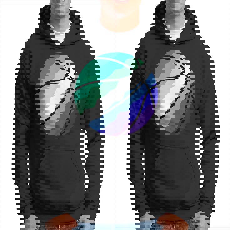 Subtle Mlm Pride Basketball Vintage Lgbt Gay Mlm Male Flag Hoodie | Mazezy