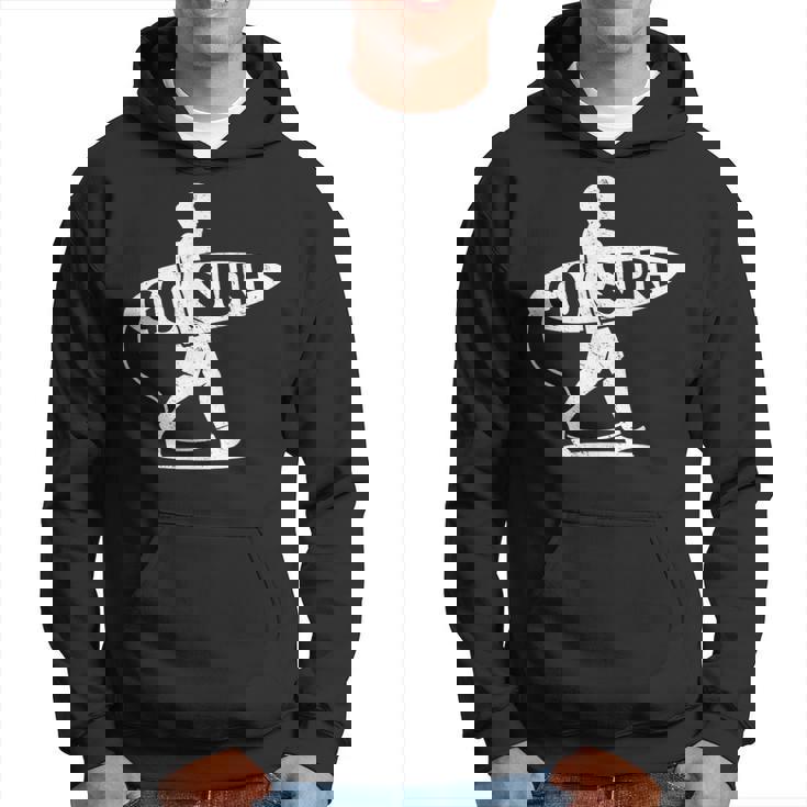 Surfing Retro Go Surf Cool Surfer Beach Boys Surfboard Hoodie | Mazezy