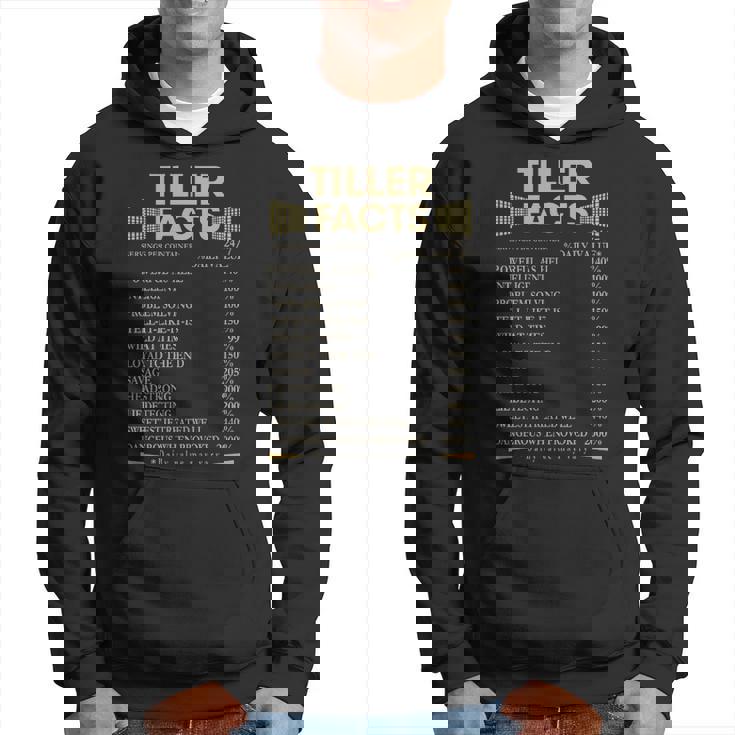 Tiller Name Gift Tiller Facts V2 Hoodie - Seseable