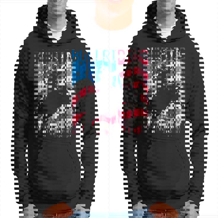 Vintage American Flag Rodeo Bull Riding Paint Drip Rodeo Funny Gifts ...