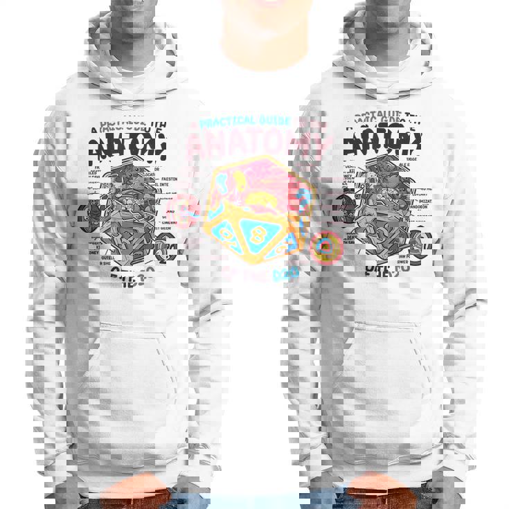 Anatomy Of The D20 Polyhedral 20 Sided Dice Funny Rpg Hoodie | Mazezy