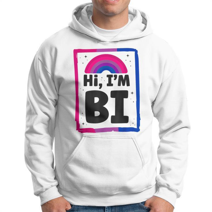 Bisexual Bi Pride Flag Hi Im Bi Hoodie | Mazezy