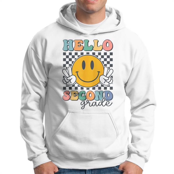 Hello Second Grade Retro Smile Team 2Nd Grade Back To School Hoodie ...