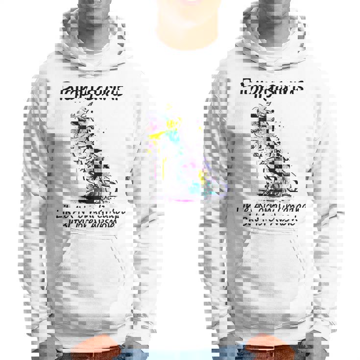 Poppysaurus Definition Funny Poppy Saurus Grandpa Dinosaur Hoodie | Mazezy