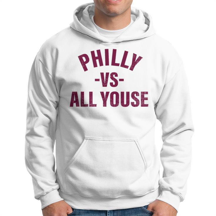 Vintage Philly Vs All Youse Guys Philadelphia Slang Hoodie - Monsterry