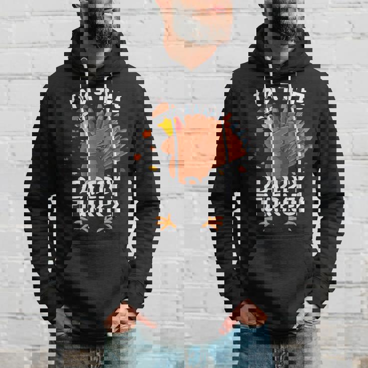 Daddy Turkey Matching Outfit Thanksgiving Pajamas Family Hoodie - Seseable