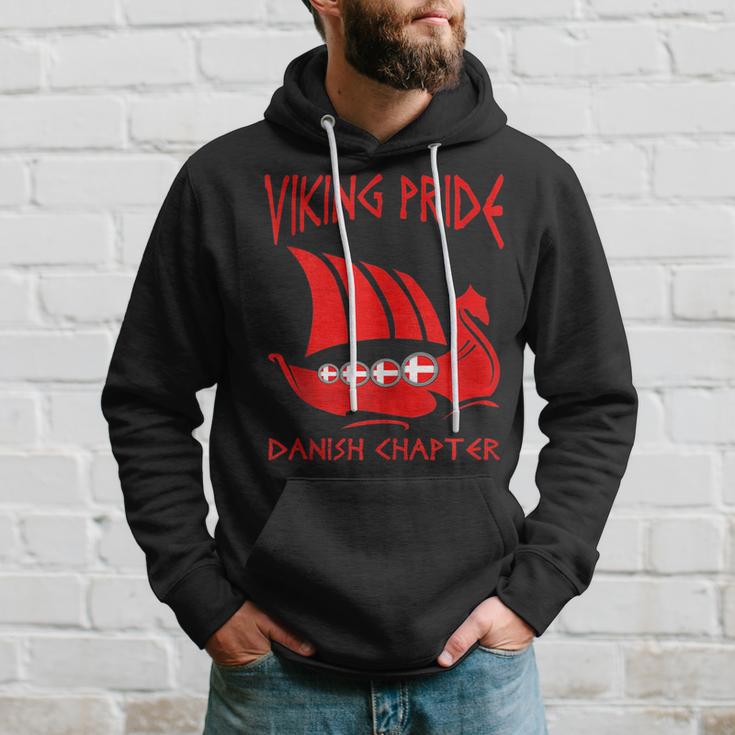Denmark Viking Pride Danish Longship Heritage Hoodie | Mazezy