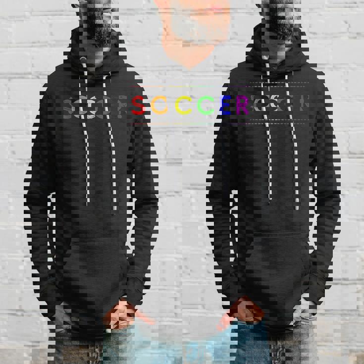 Lgbtq Soccer Pride Month Soccer Gay Pride Parade Hoodie | Mazezy