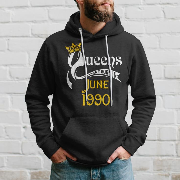Queens Are Born In June 1990 28Th Birthday Gift Hoodie | Mazezy