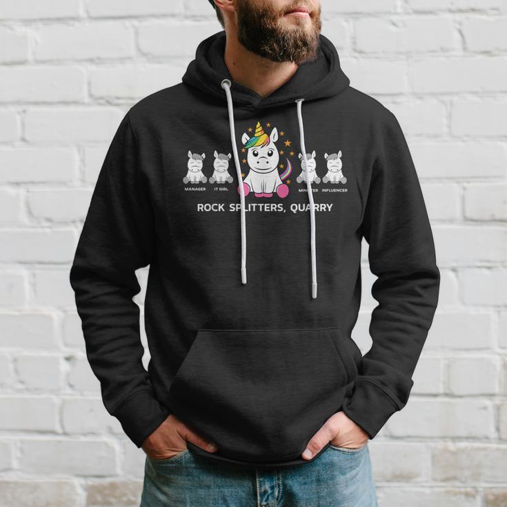 Rock Splitters Quarry Unicorn For Employees Hoodie | Mazezy