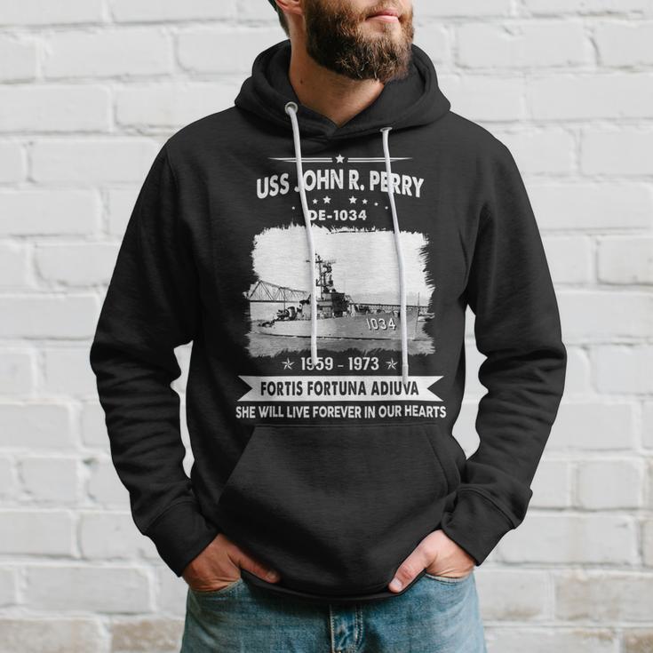 Uss John R Perry De 1034 Hoodie - Monsterry