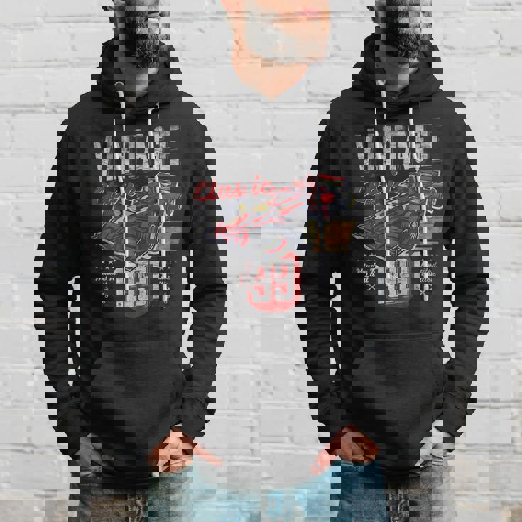 Vintage Born 1991 30Th Birthday Classic Retro Race Car Hoodie | Mazezy